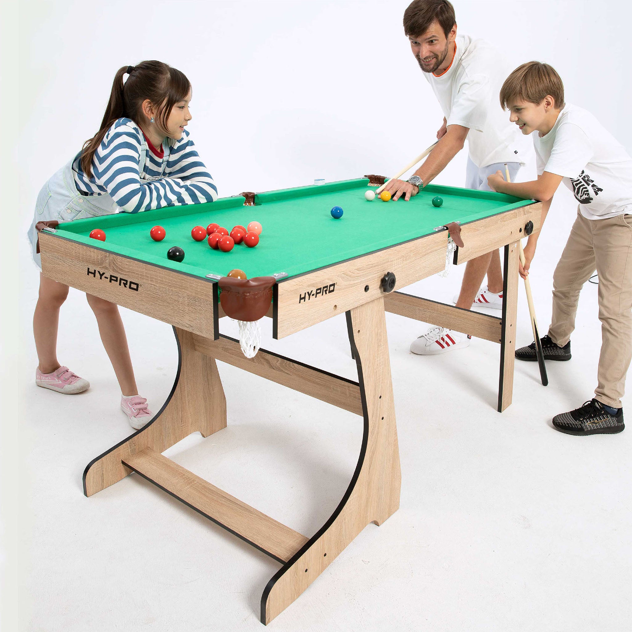 Hy-Pro 5ft Folding Snooker and Pool Table – Hy-Pro Sports
