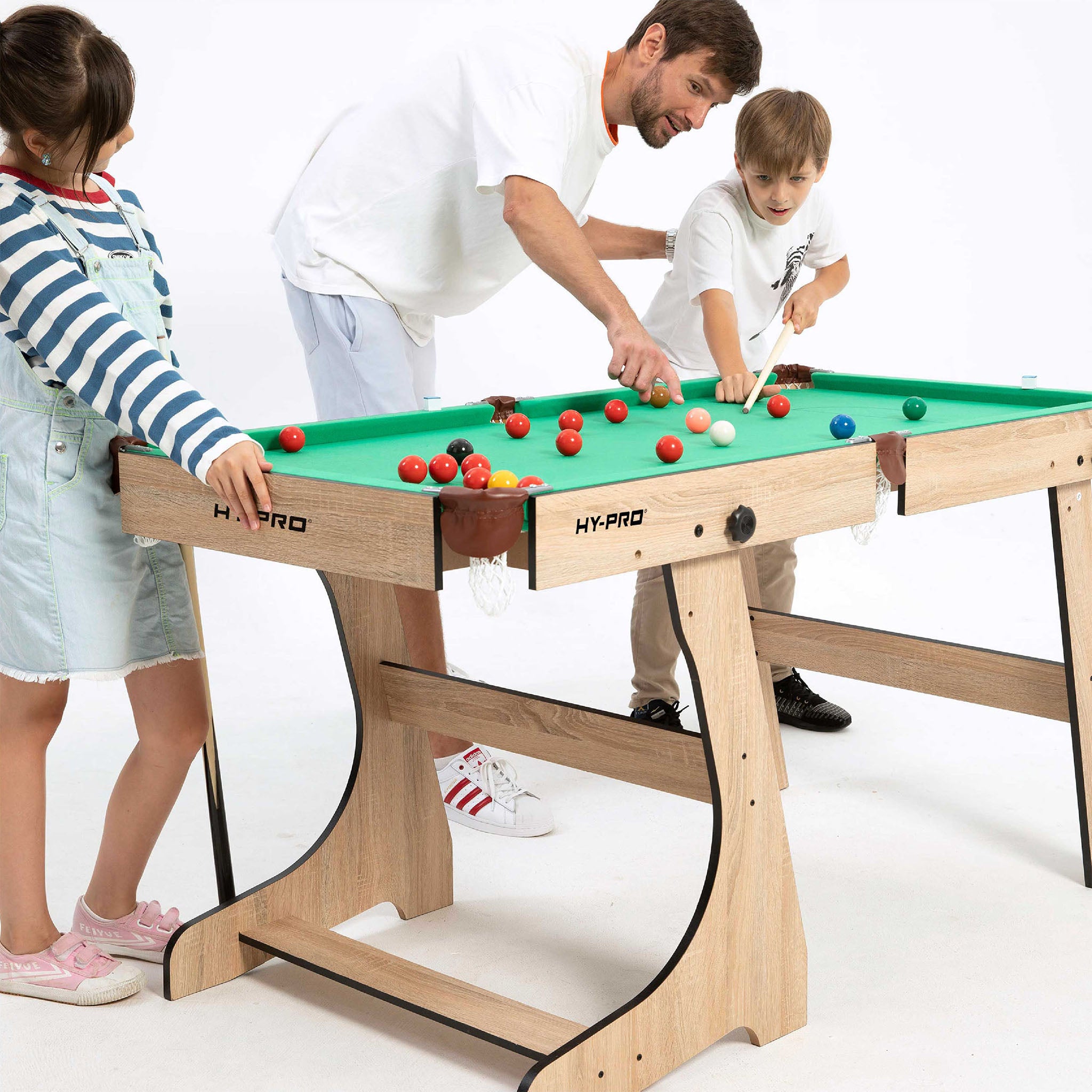 Hy-Pro 5ft Folding Snooker and Pool Table – Hy-Pro Sports