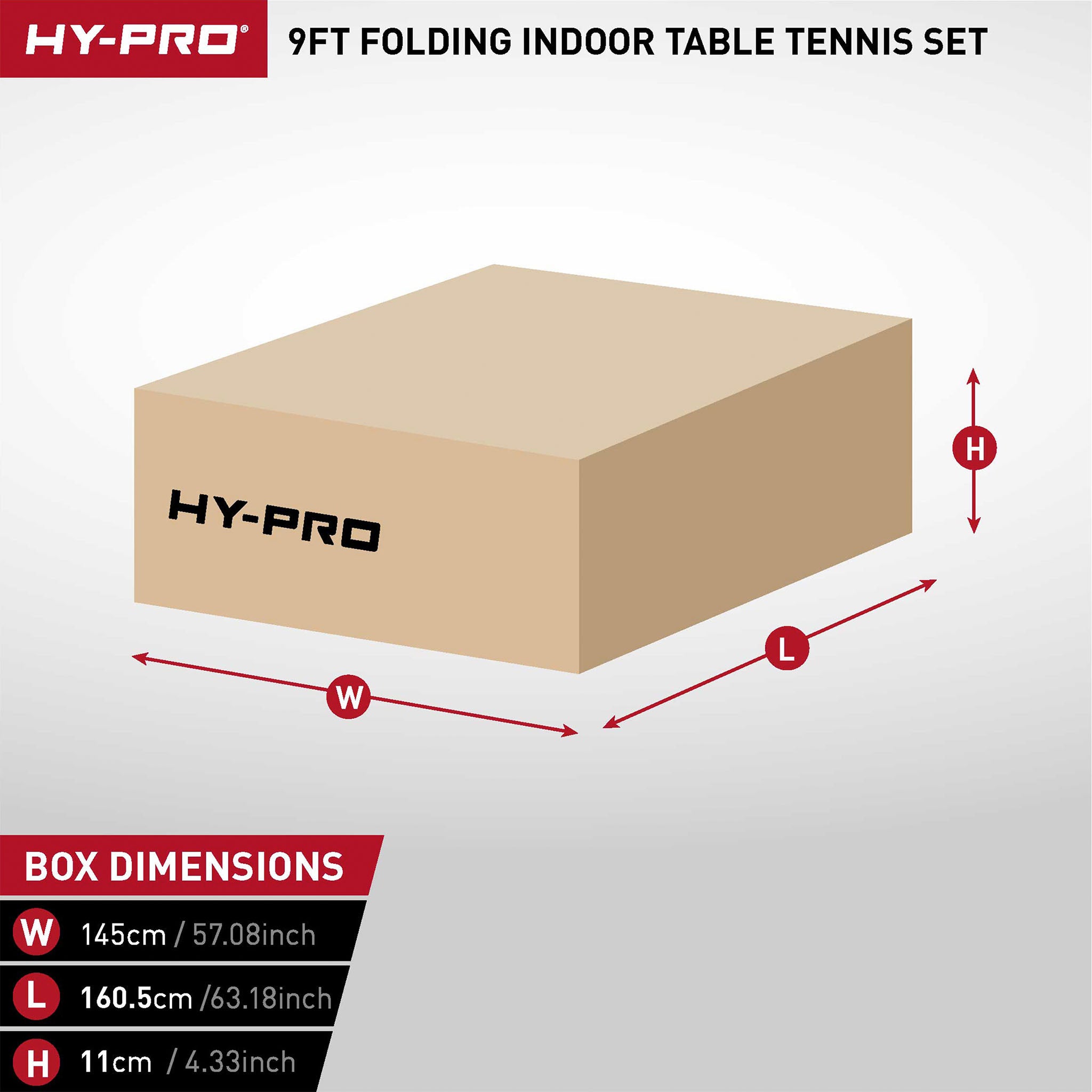 Hy-Pro 9ft Indoor Table Tennis Table – Hy-Pro Sports