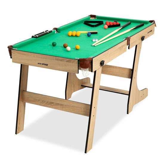 Hy-Pro 6ft Folding Snooker and Pool Table – Hy-Pro Sports